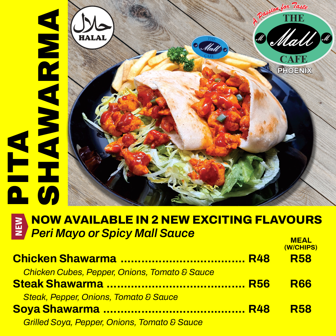 Menu - The Mall Cafe Phoenix