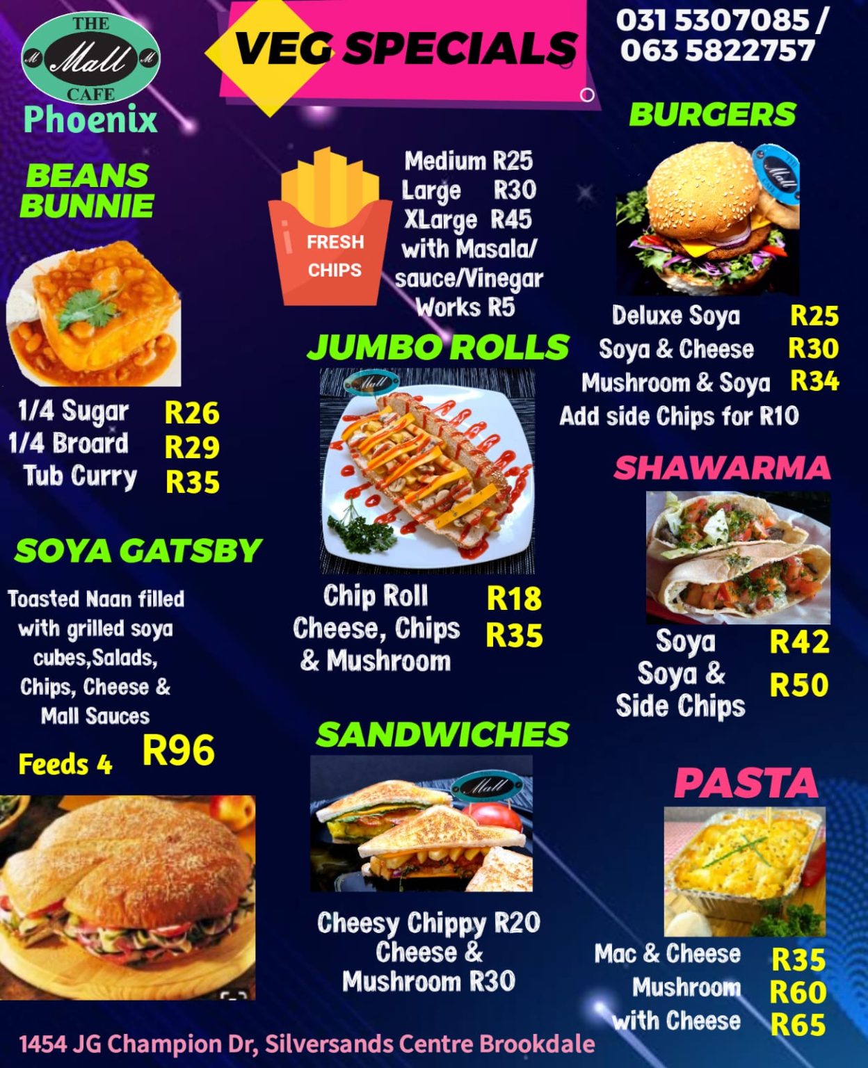 Daily Specials - The Mall Cafe Phoenix