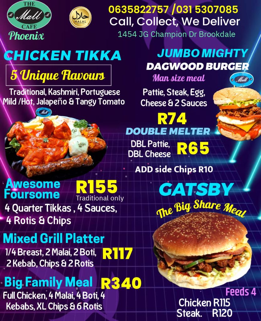 Daily Specials - The Mall Cafe Phoenix